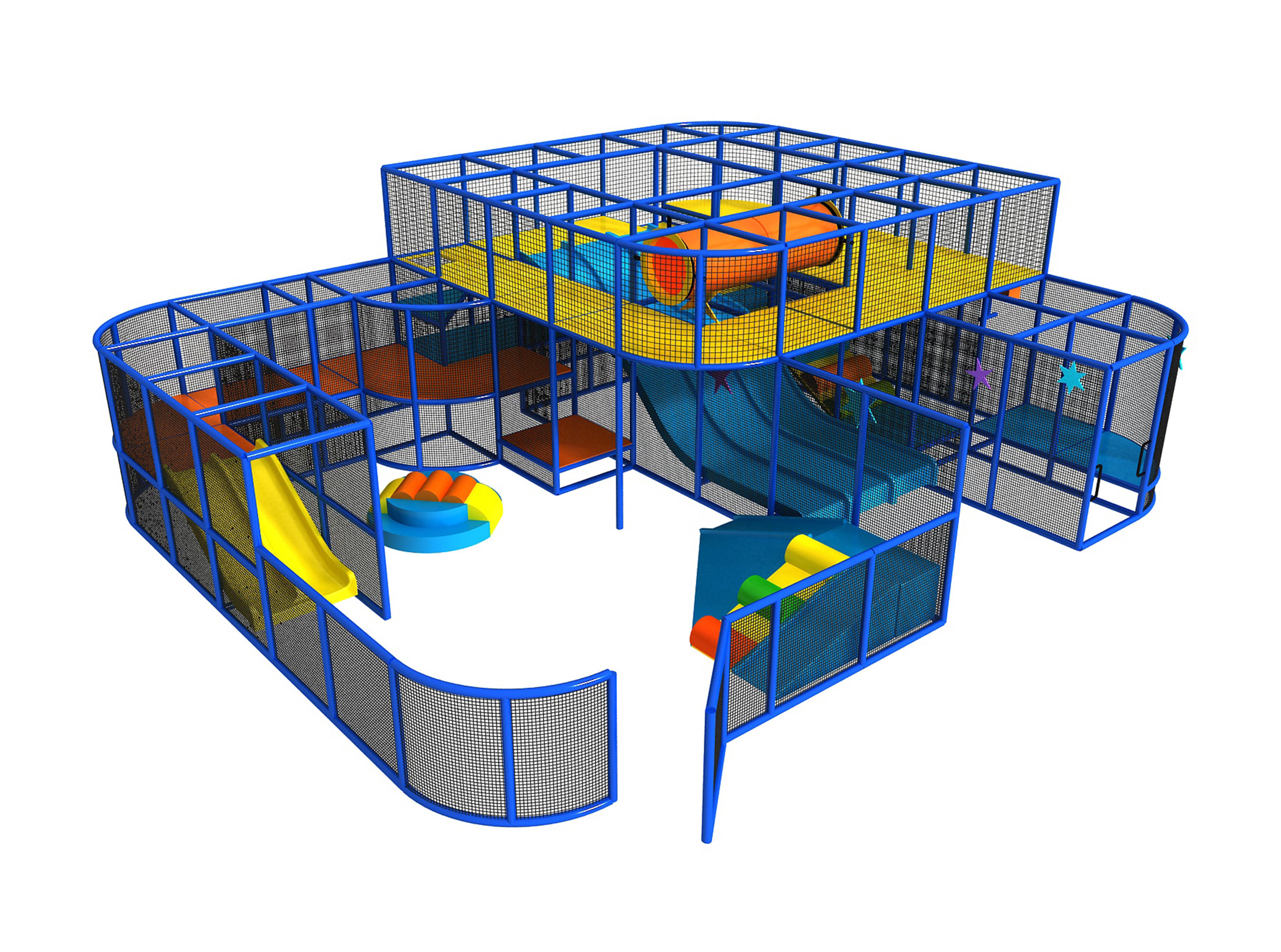 Indoor Playground GPS822 - 12 ft. H x 28 ft. W x 34 ft. | Go Play Systems