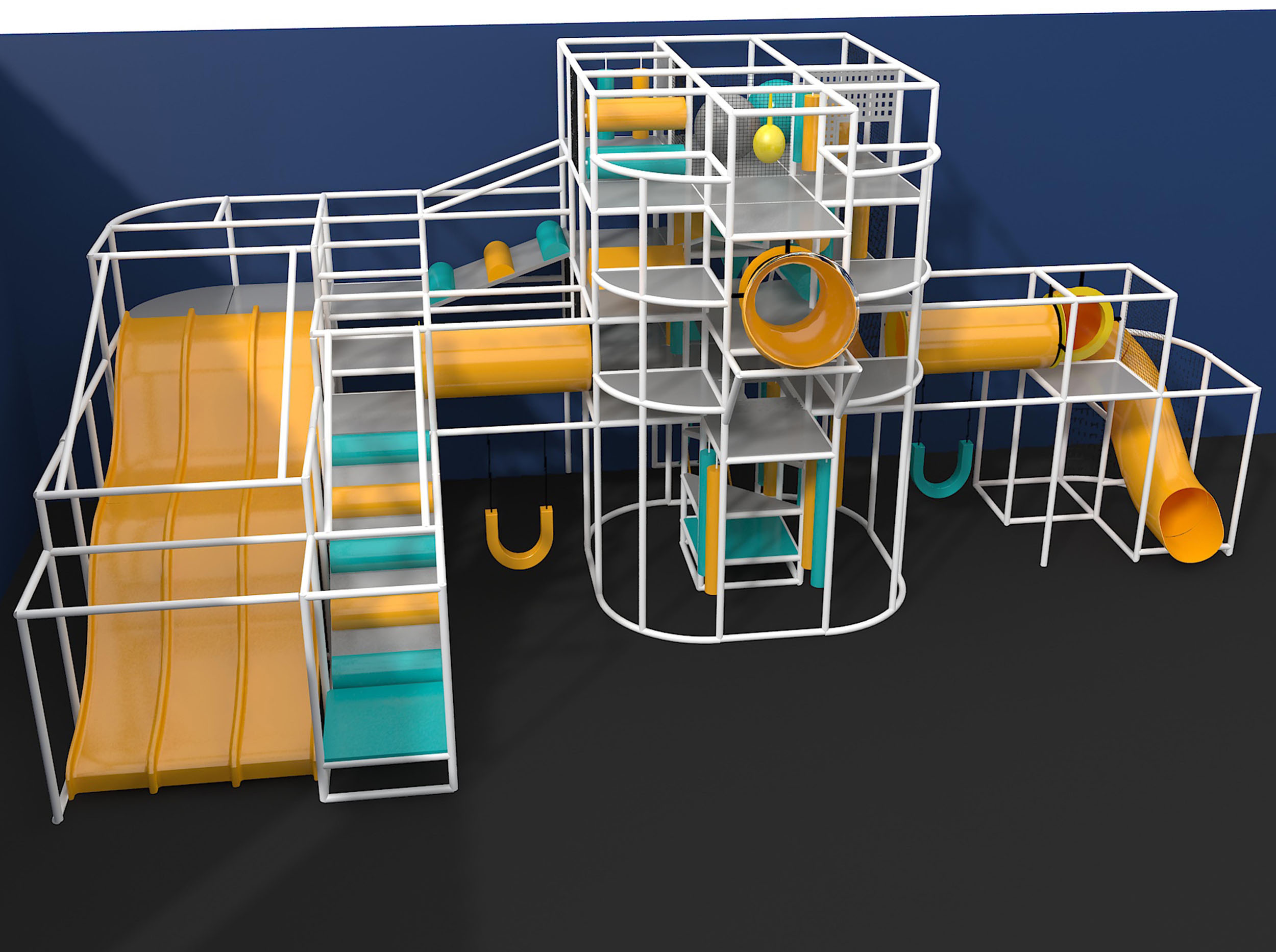 Indoor Playground GPS953 - (Indoor Playsystem Size) - 15 ft. H x 24 ft ...