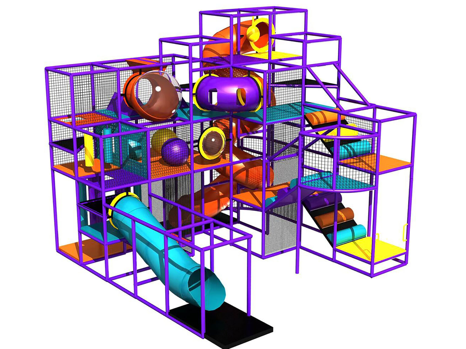 Buy Indoor Playground Equipment GPS214 -(Indoor Playsystem Size) 19 ft ...