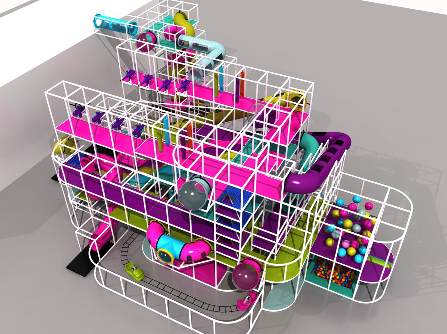 Buy Indoor Playground Equipment GPS241 -(Indoor Playsystem Size) 25 ft ...