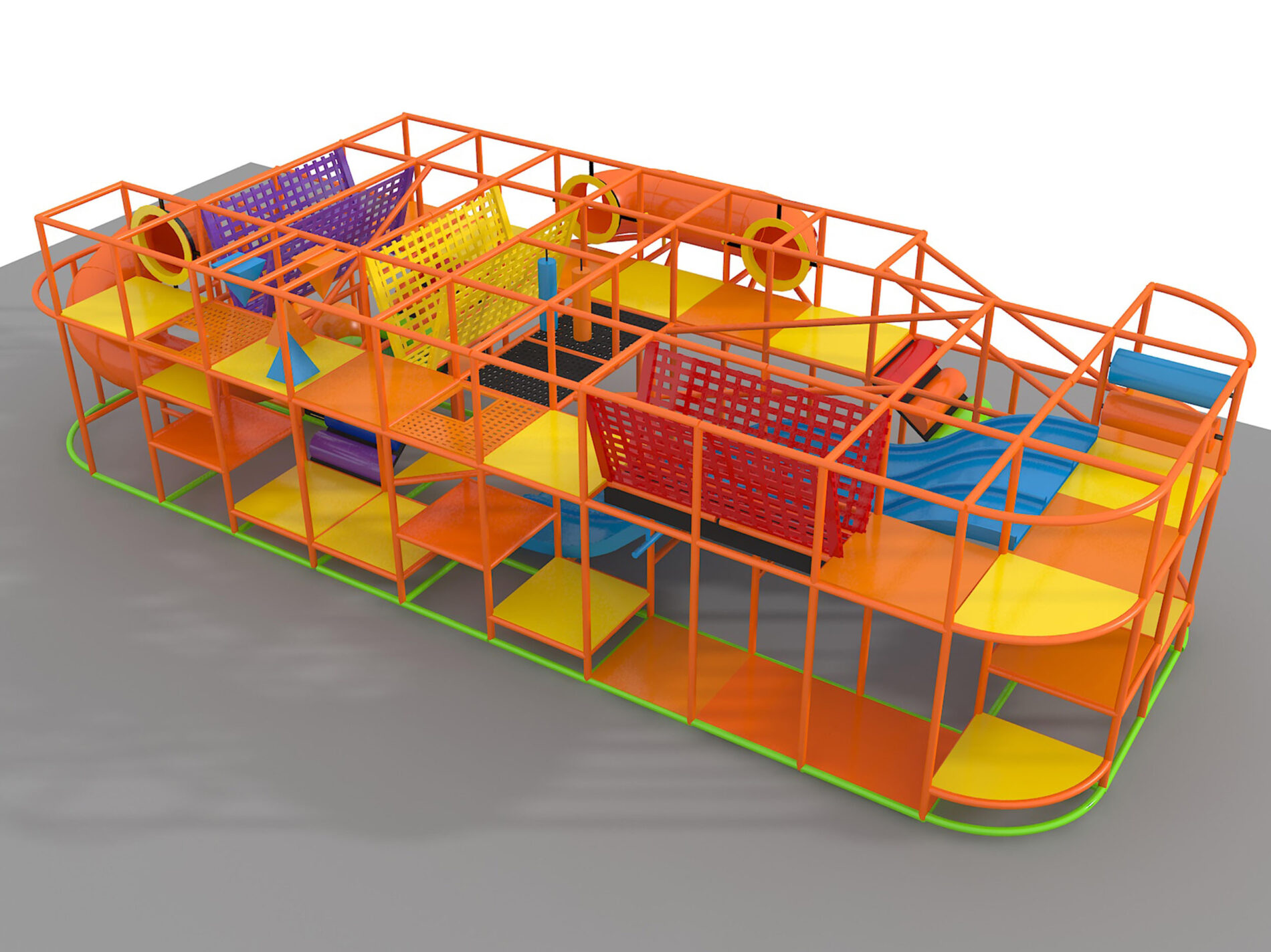 Indoor Playground GPS924 Indoor Playsystem Size 19 Ft H X 48 Ft indoor-playground-gps924-indoor-playsystem-size-19-ft-h-x-48-ft