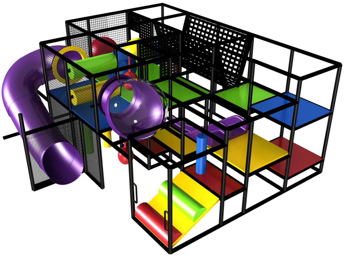 Indoor Playground GPS935 - (Indoor Playsystem Size) - 9 ft. H x 20 ft ...