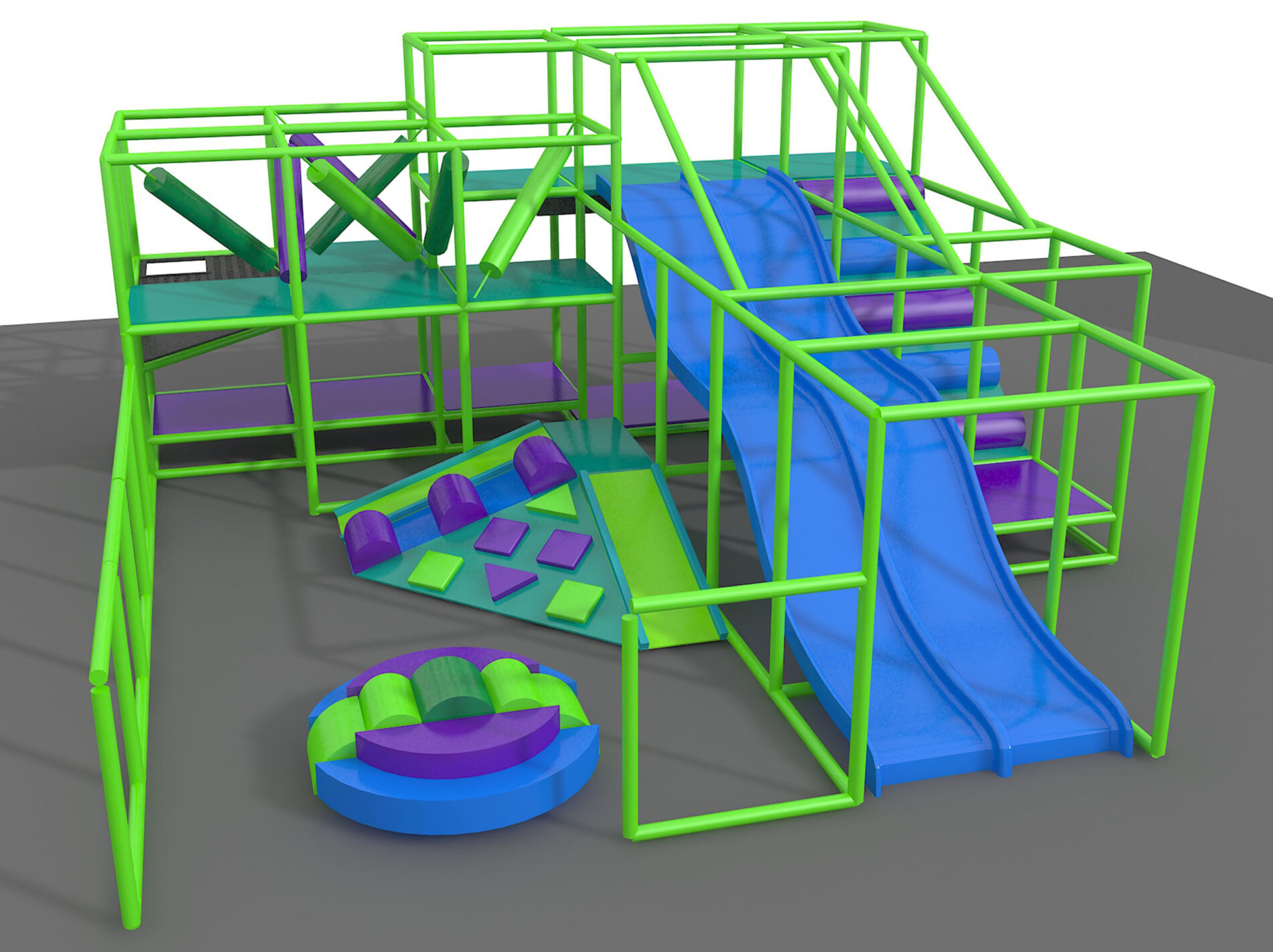 Indoor Playground GPS964 Indoor Playsystem Size 11 Ft H X 22 Ft indoor-playground-gps964-indoor-playsystem-size-11-ft-h-x-22-ft