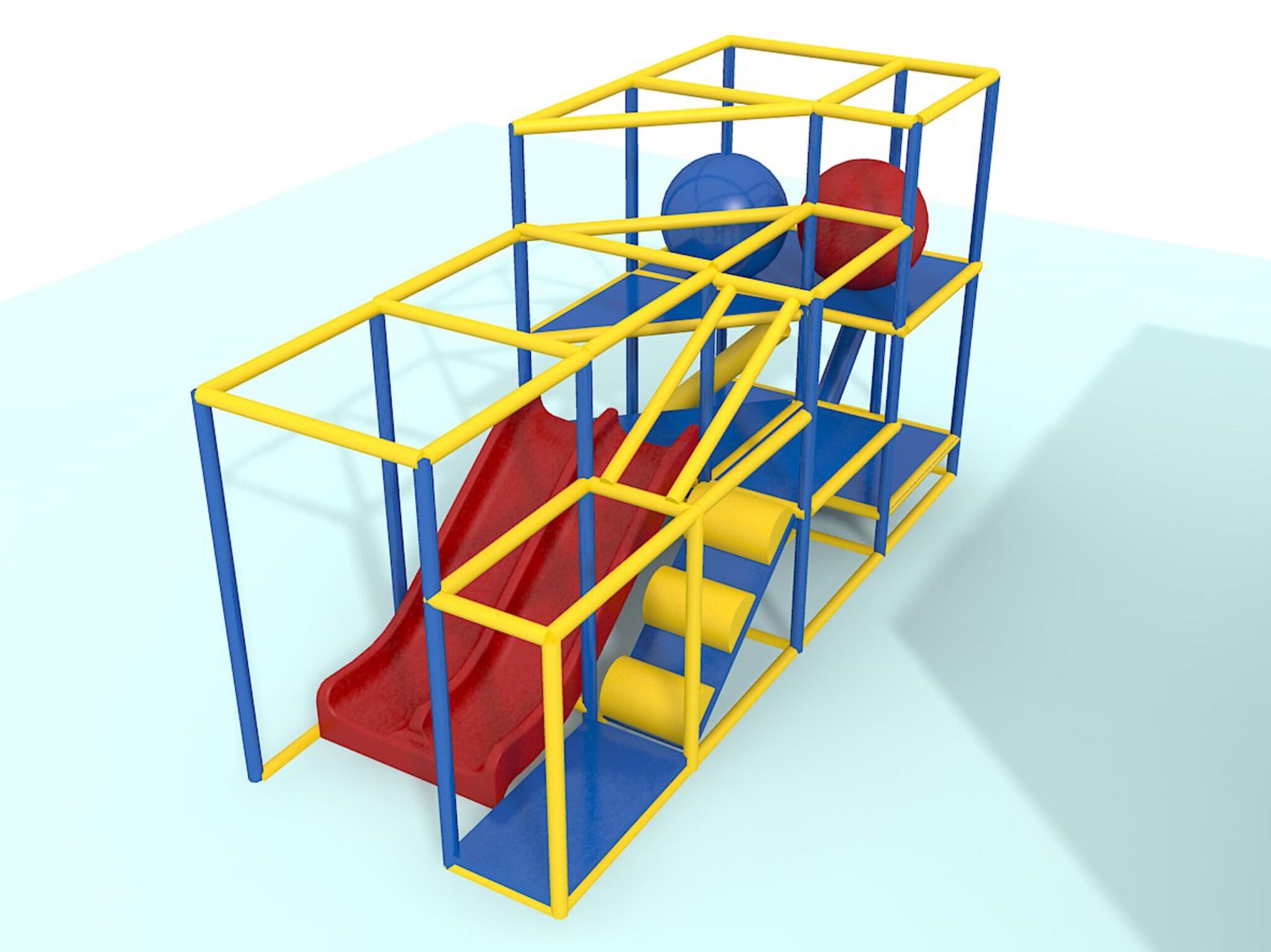 Indoor Playground GPS1027A 9 Ft H X 6 Ft W X 12 Ft Go Play Systems