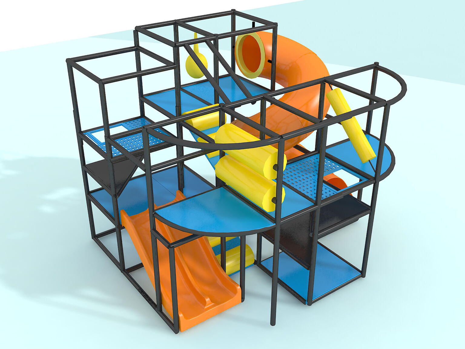 Indoor Playground GPS1098 - 12 ft. H x 14 ft. W x 12 ft. | Go Play Systems